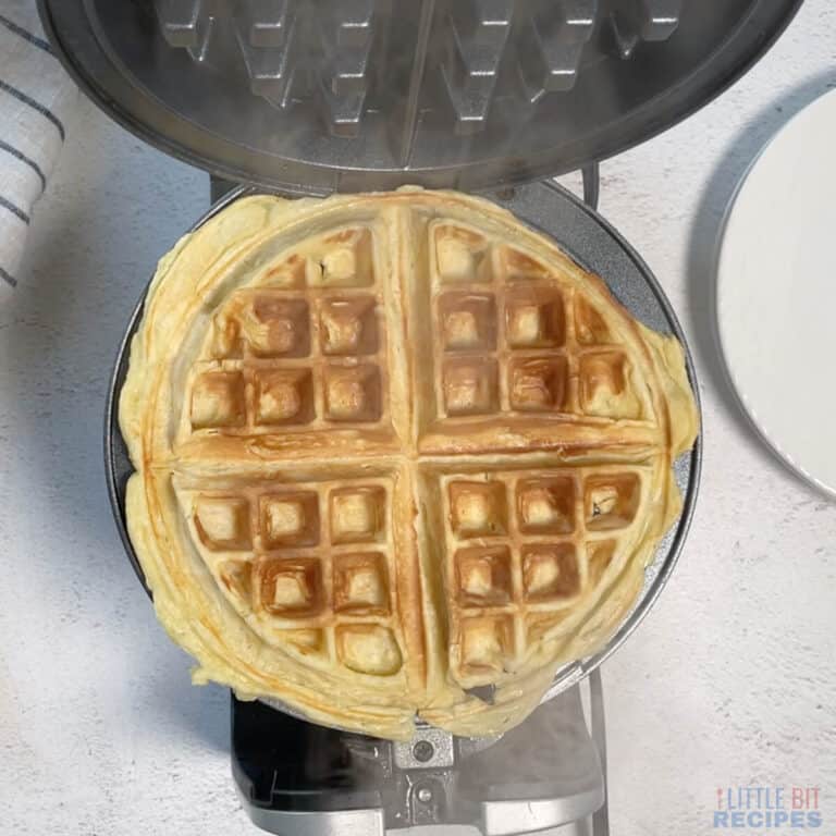 Single Serving Waffle Recipe For One | Little Bit Recipes
