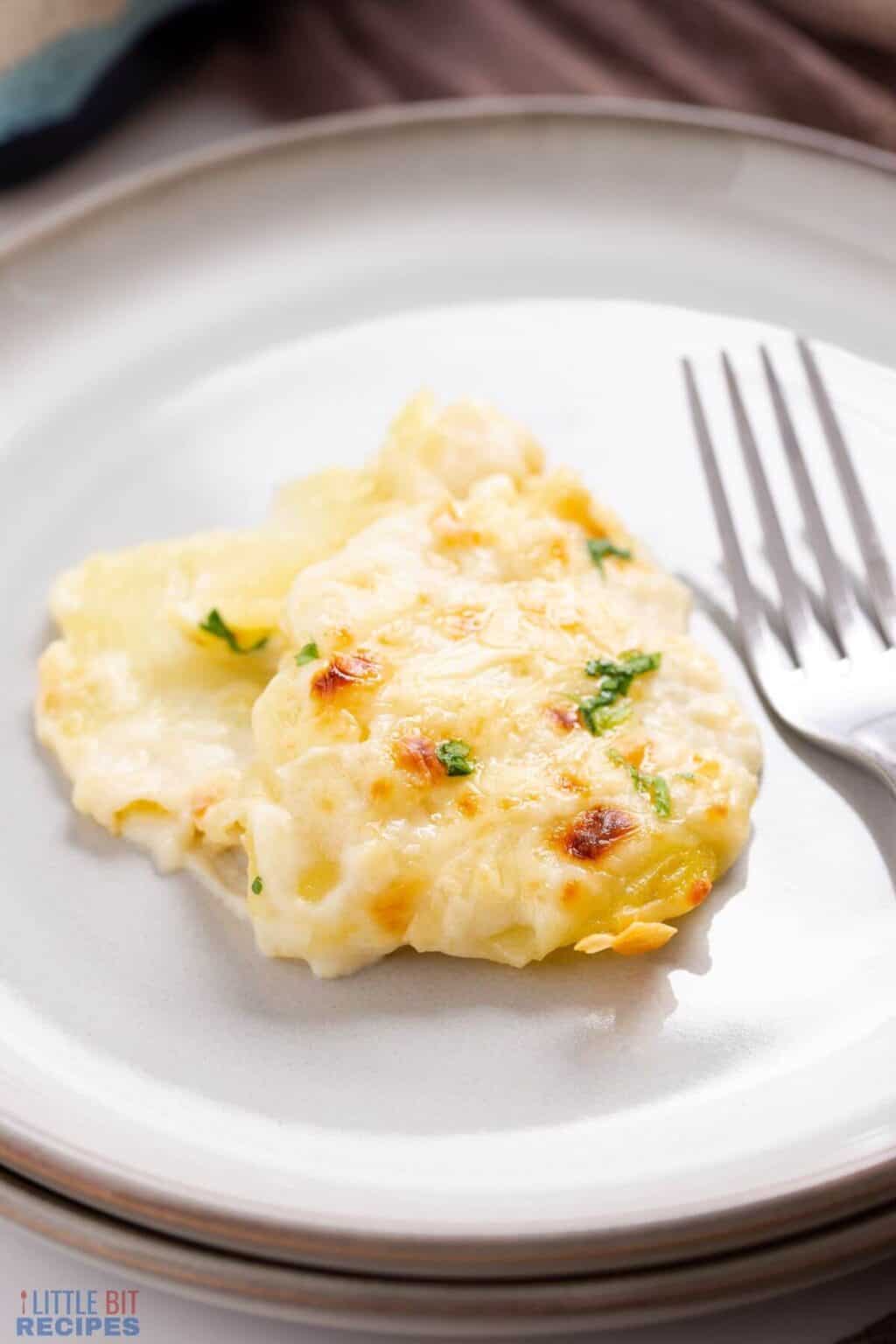 Quick and Easy Scalloped Potatoes for Two | Little Bit Recipes