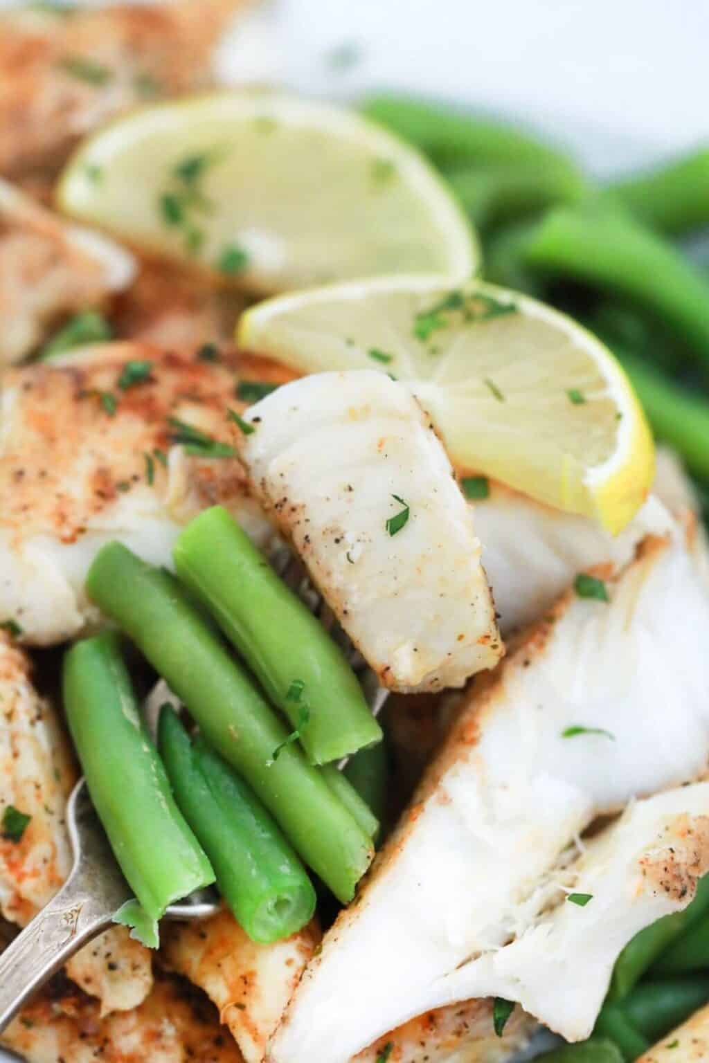 Baked Lemon Butter Fish | Little Bit Recipes