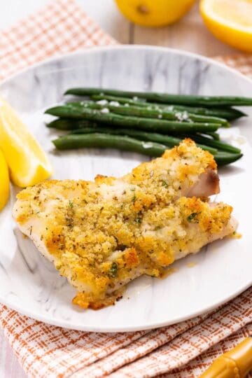 Baked Panko Crusted Cod Fish | Little Bit Recipes
