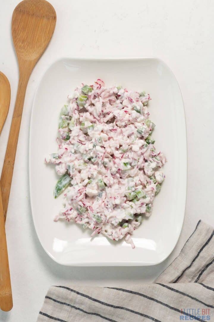 Easy Radish Salad | Little Bit Recipes