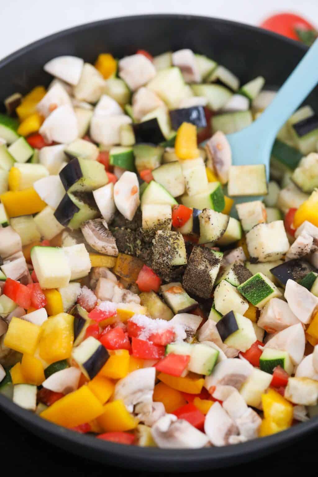 Vegan Vegetable Ratatouille | Little Bit Recipes