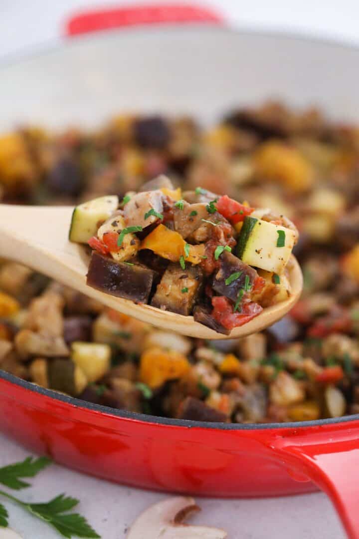 Vegan Vegetable Ratatouille | Little Bit Recipes