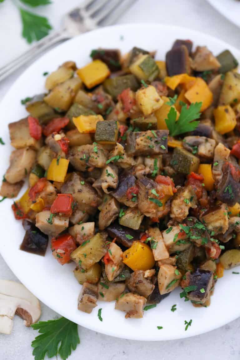 Vegan Vegetable Ratatouille | Little Bit Recipes