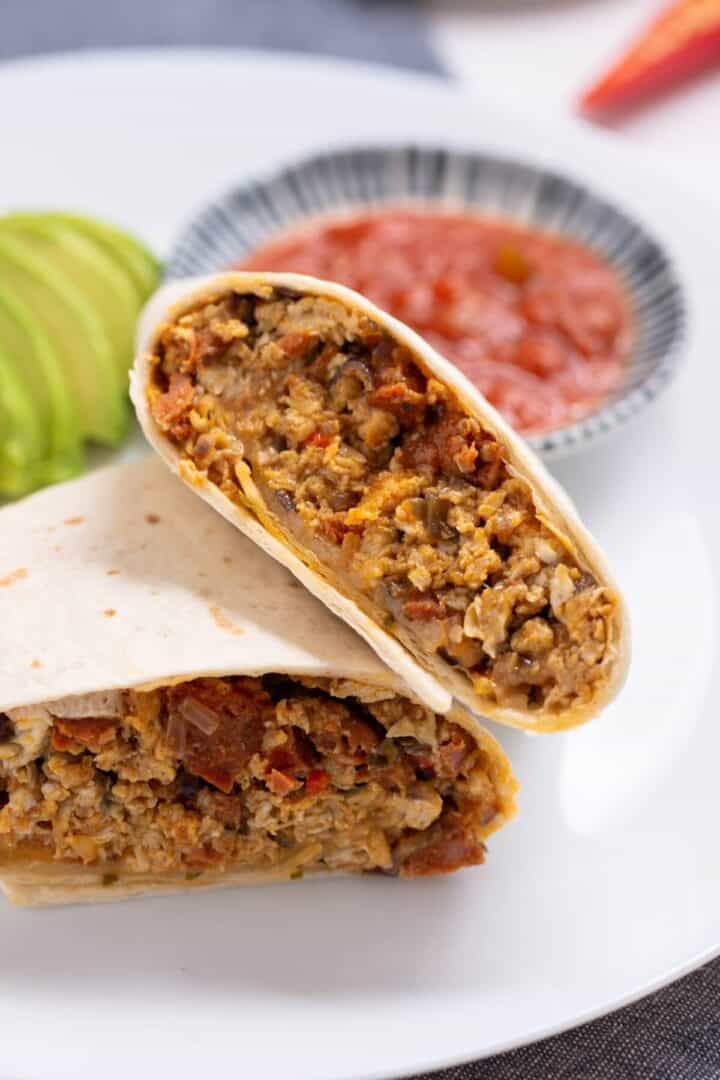 Breakfast Chorizo Burrito | Little Bit Recipes