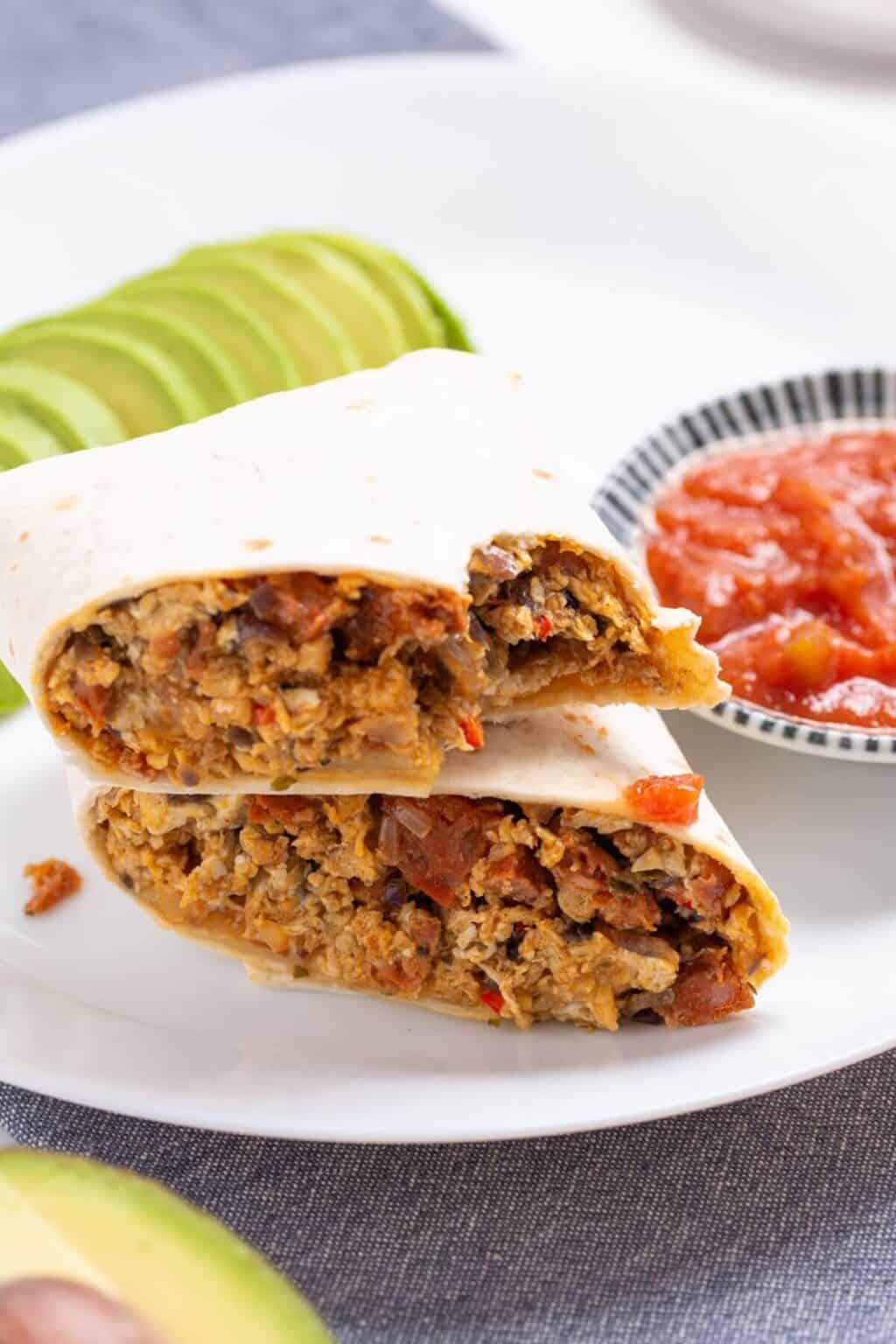 Breakfast Chorizo Burrito | Little Bit Recipes