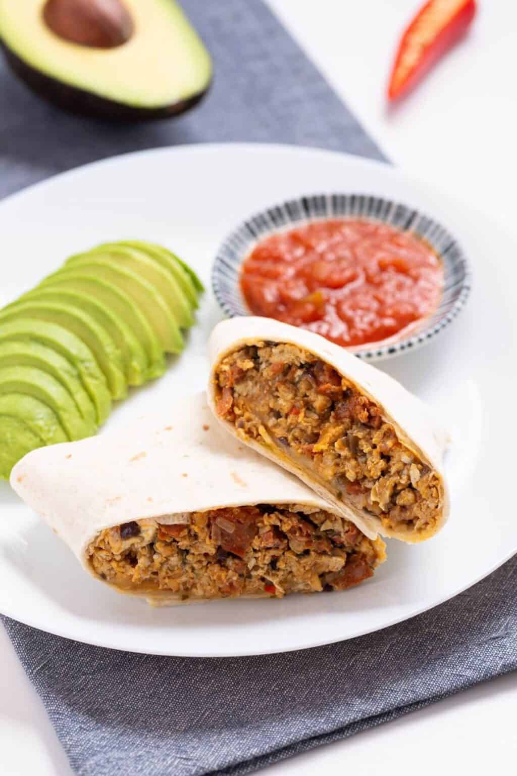 Breakfast Chorizo Burrito | Little Bit Recipes