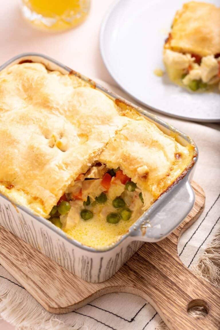 Chicken Pot Pie Casserole | Little Bit Recipes