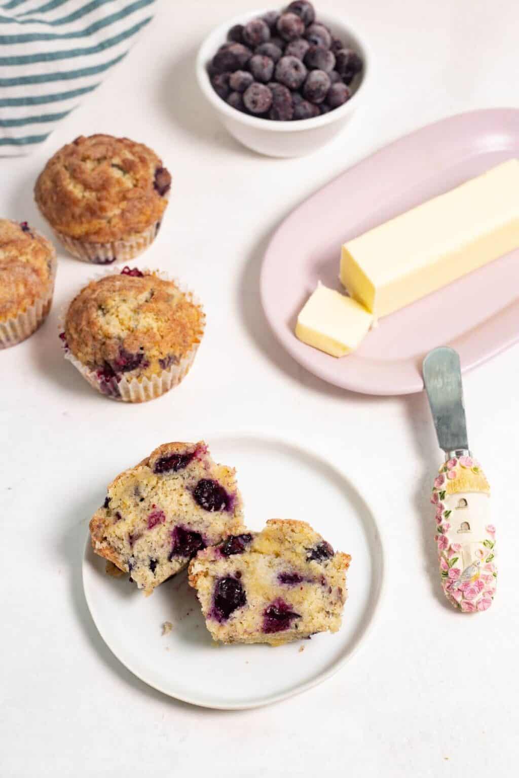 Small Batch Blueberry Muffins | Little Bit Recipes