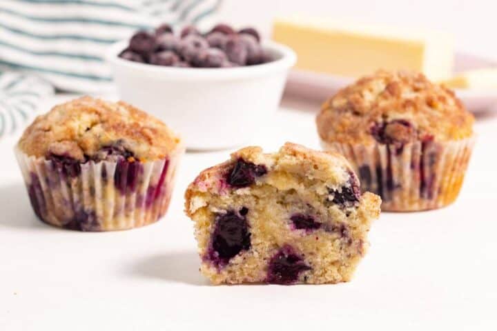 Small Batch Blueberry Muffins | Little Bit Recipes