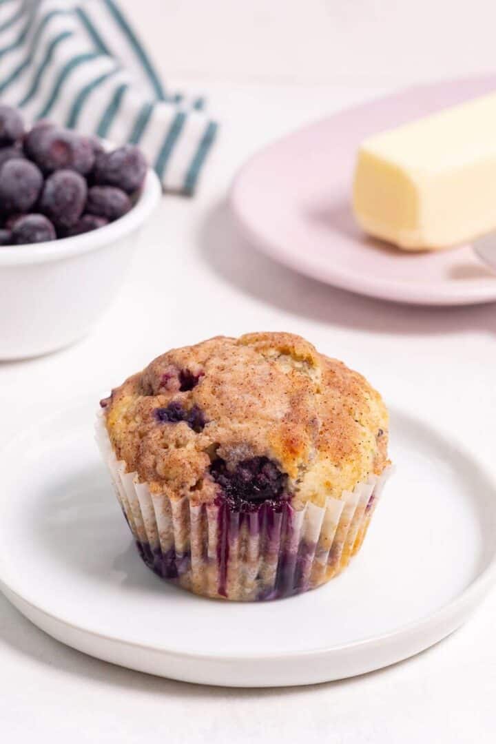 Small Batch Blueberry Muffins | Little Bit Recipes