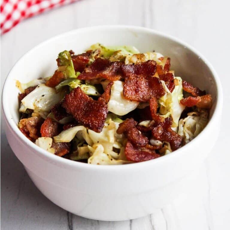 Southern Fried Cabbage with Bacon | Little Bit Recipes