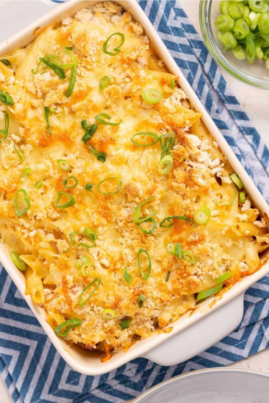 Buffalo Chicken Pasta Bake | Little Bit Recipes
