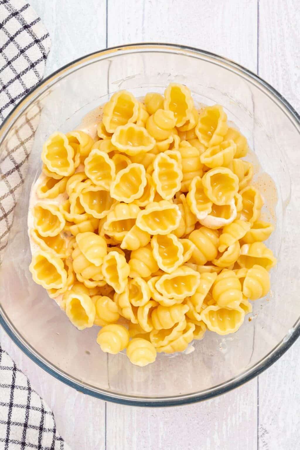 Seafood Pasta Salad | Little Bit Recipes