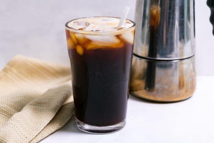 Iced Americano Coffee | Little Bit Recipes