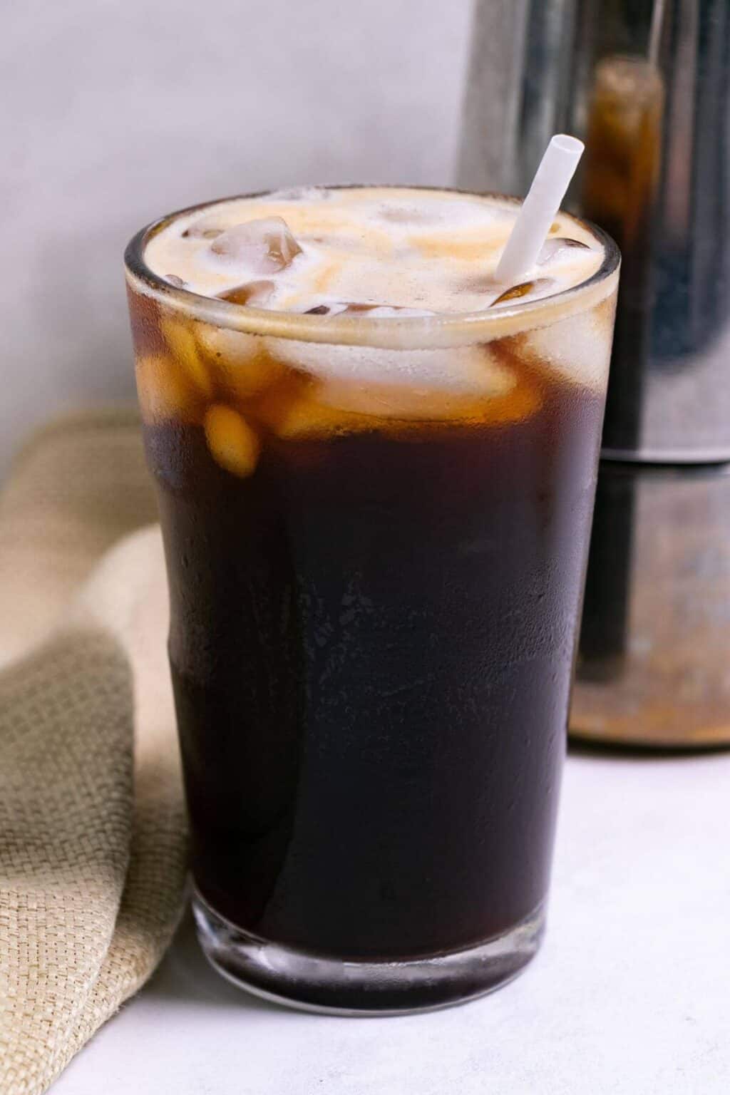 Iced Americano Coffee | Little Bit Recipes