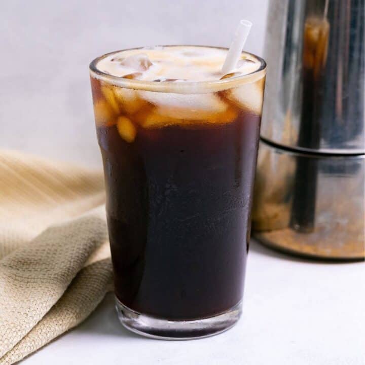Iced Americano Coffee | Little Bit Recipes