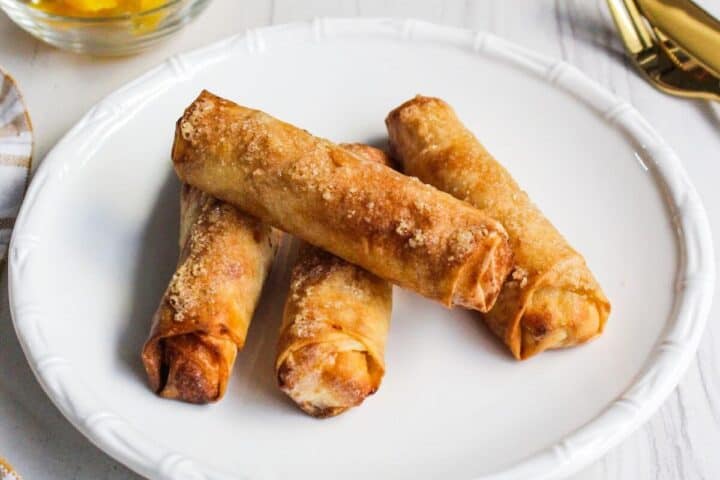 Banana Turon Filipino Lumpia (Air Fryer) | Little Bit Recipes