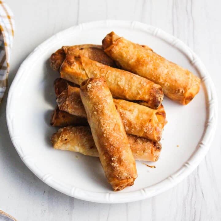 Banana Turon Filipino Lumpia (Air Fryer) | Little Bit Recipes