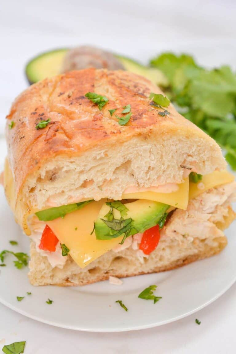 Chipotle Chicken Avocado Melt (Panera Copycat) | Little Bit Recipes