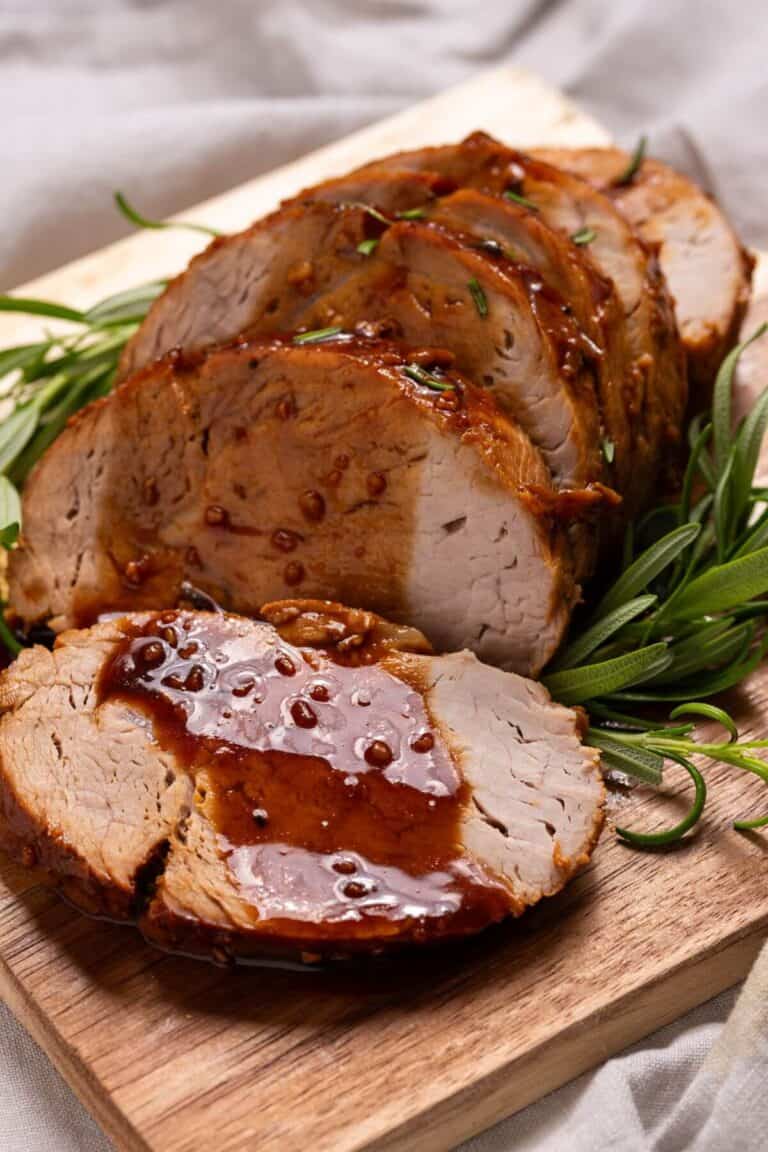 Slow Cooker Pork Loin in Crock Pot | Little Bit Recipes