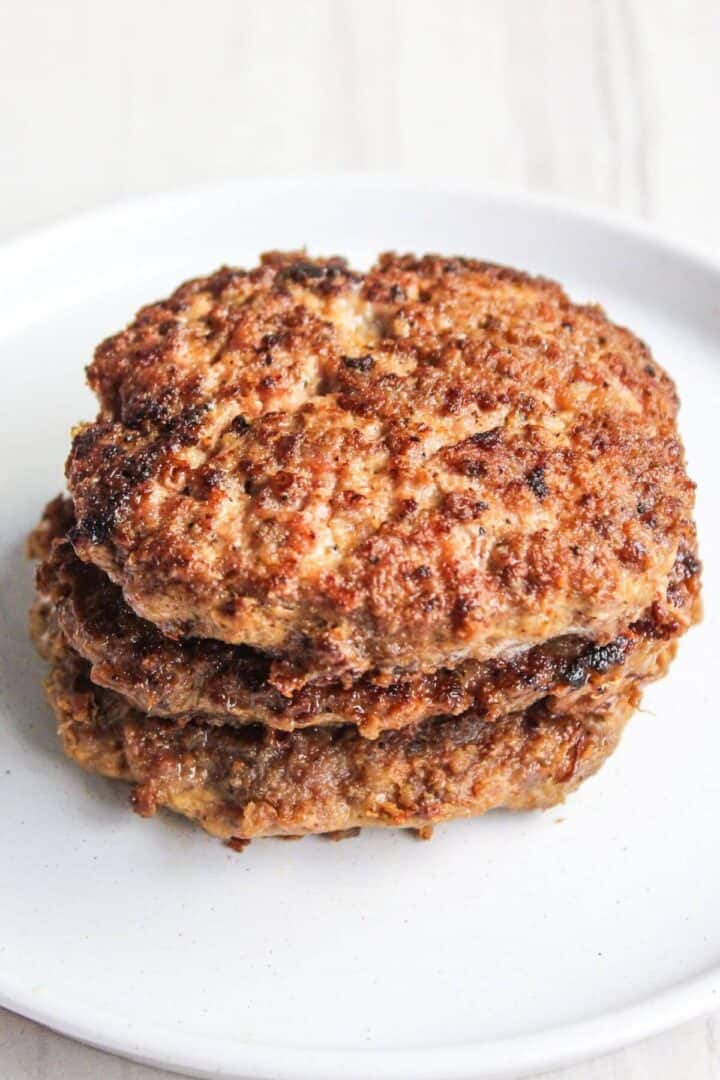 Ground Pork Burgers | Little Bit Recipes