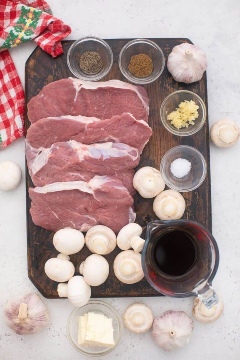 Steak and Mushrooms with Balsamic Sauce | Little Bit Recipes