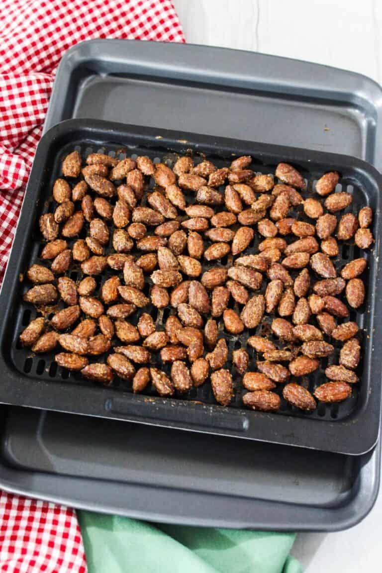 Candied Almonds in Air Fryer or Oven | Little Bit Recipes