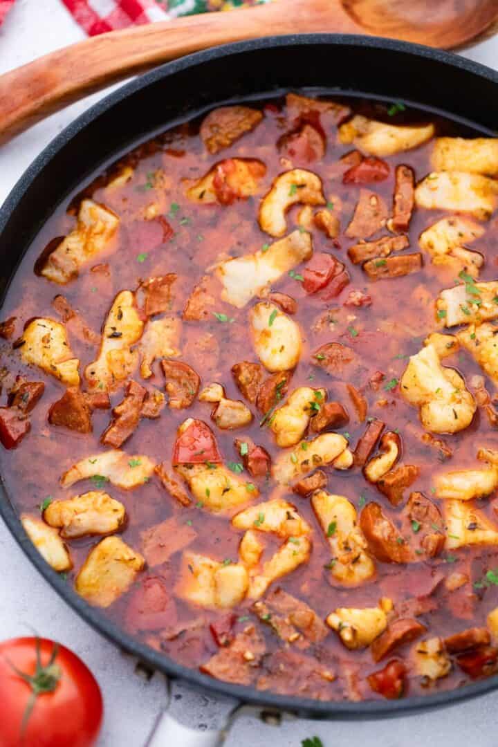 Fish Stew with Chorizo and Tomato | Little Bit Recipes