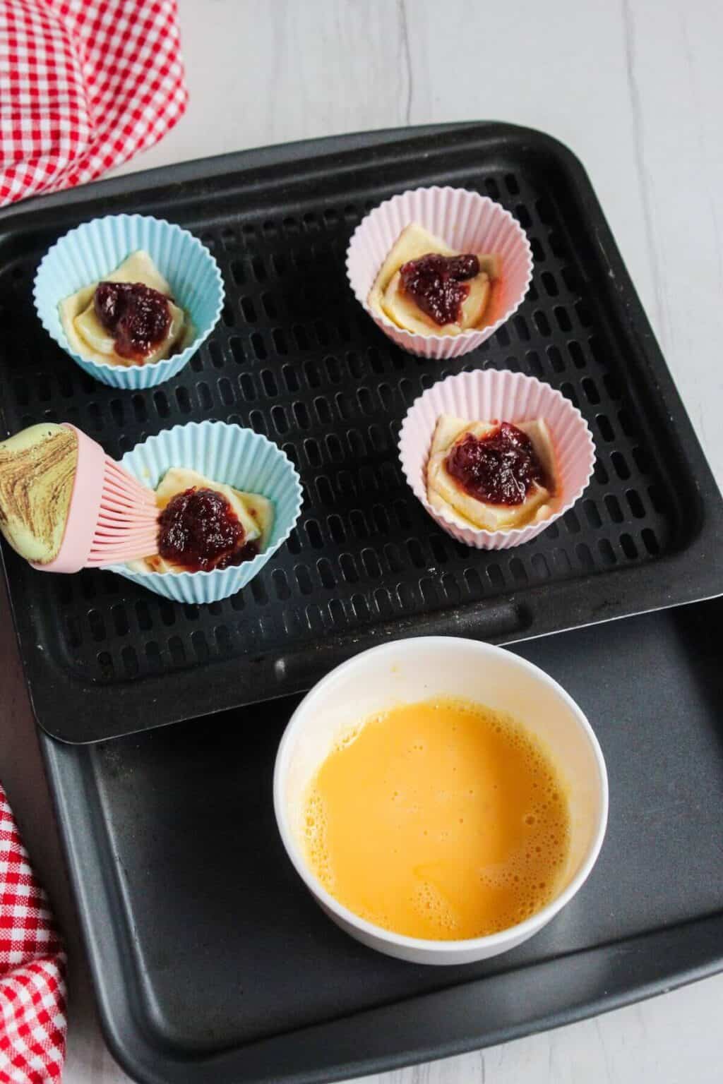 Brie & Cranberry in Puff Pastry | Little Bit Recipes