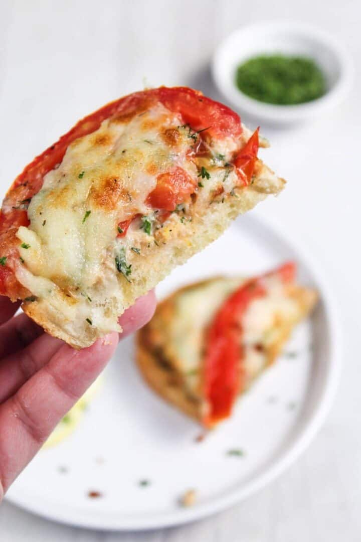 Crab Melt in the Air Fryer (or Oven) | Little Bit Recipes