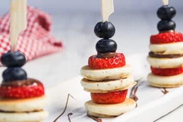 Mini Pancake Skewers | Little Bit Recipes