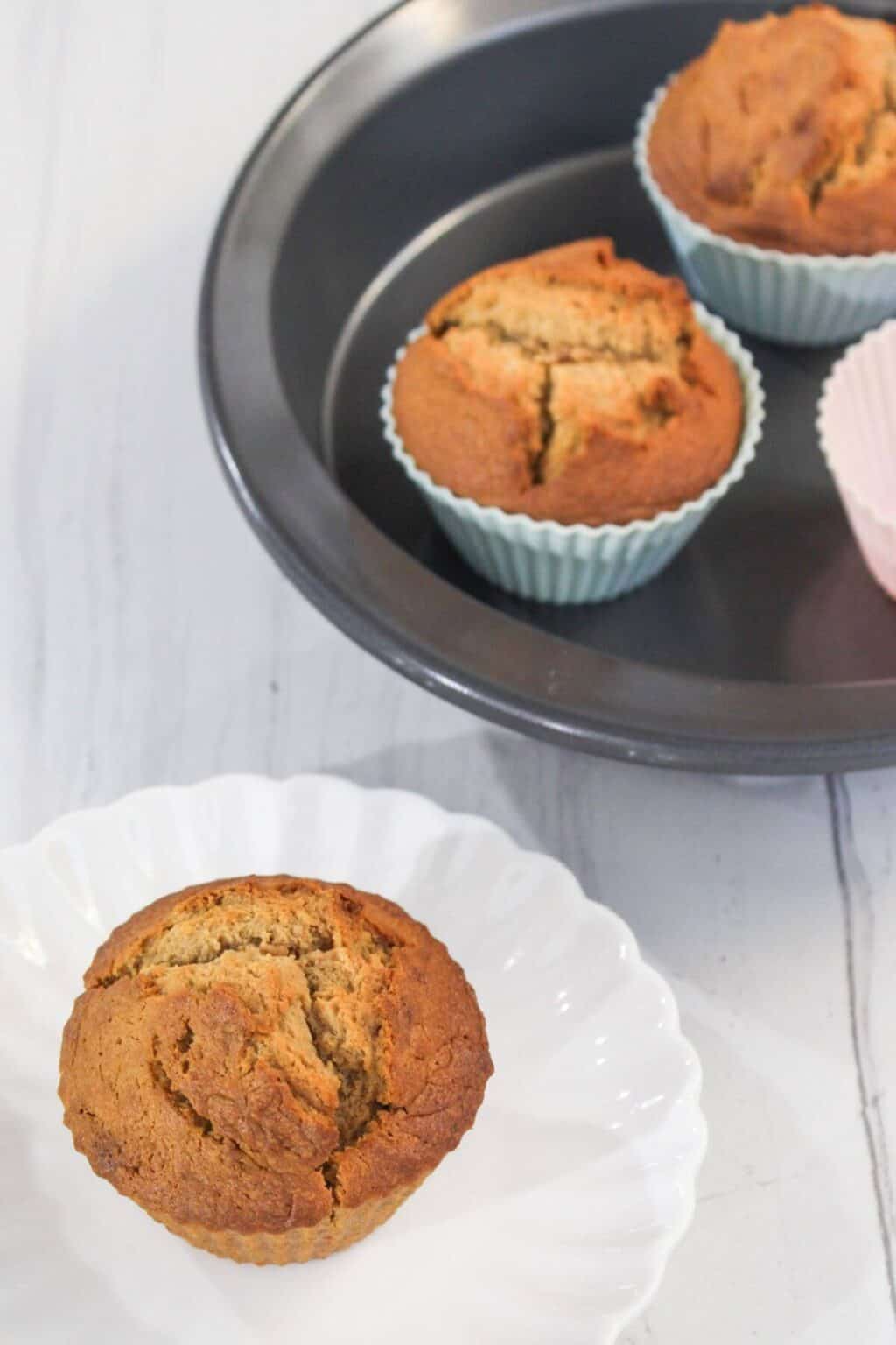 Air Fryer Biscoff Cream Cheese Muffins | Little Bit Recipes