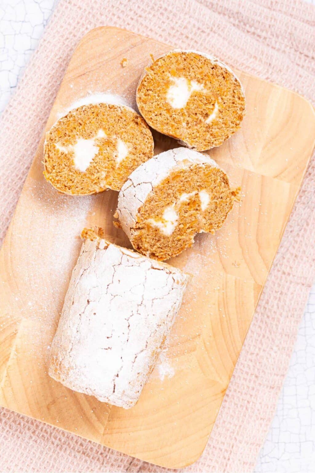 Mini Pumpkin Roll | Little Bit Recipes