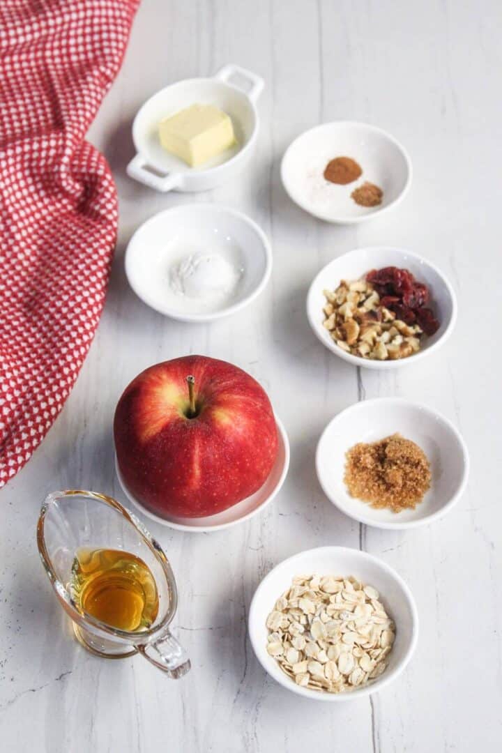 Baked Apple in Air Fryer | Little Bit Recipes