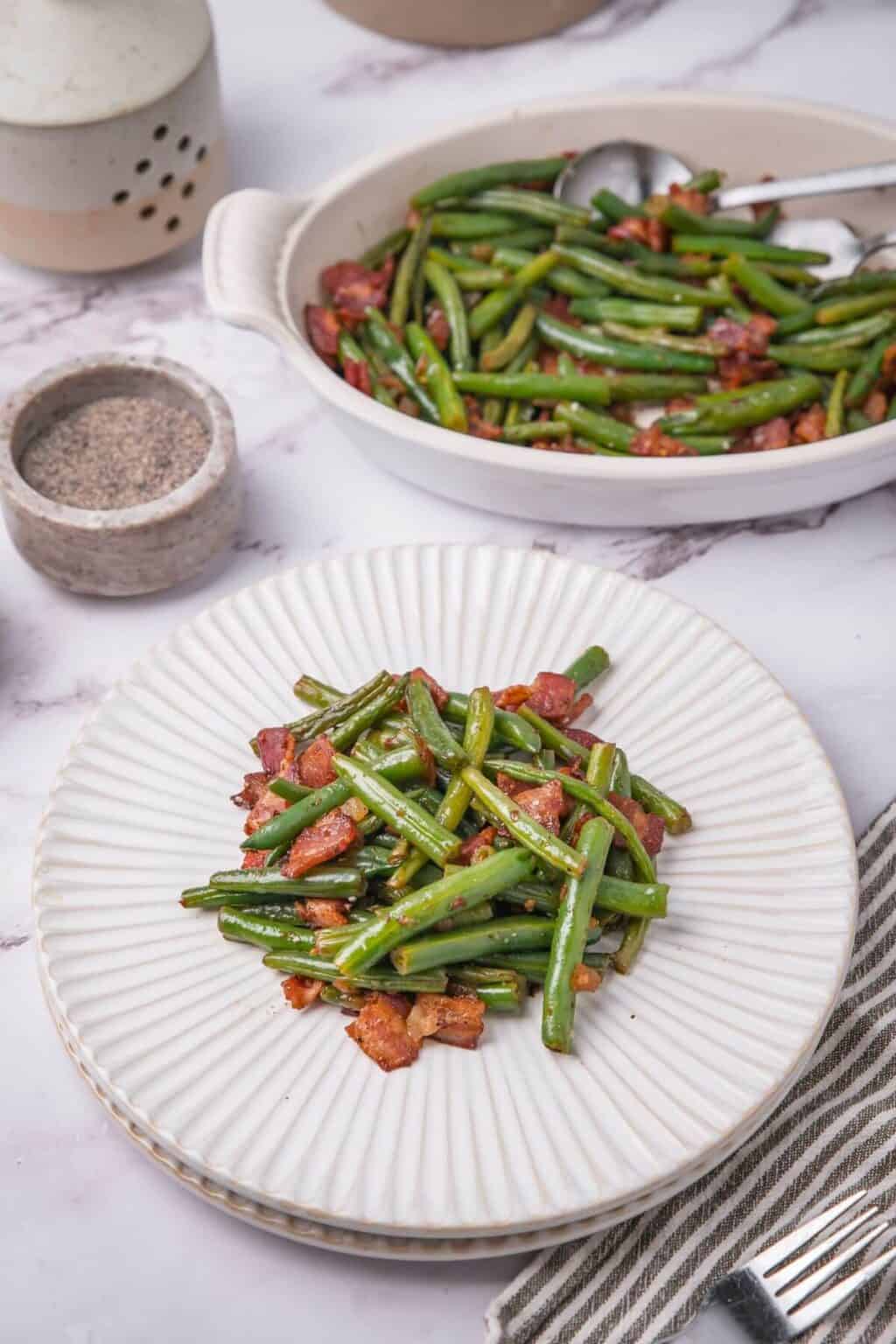 Bacon Green Beans | Little Bit Recipes