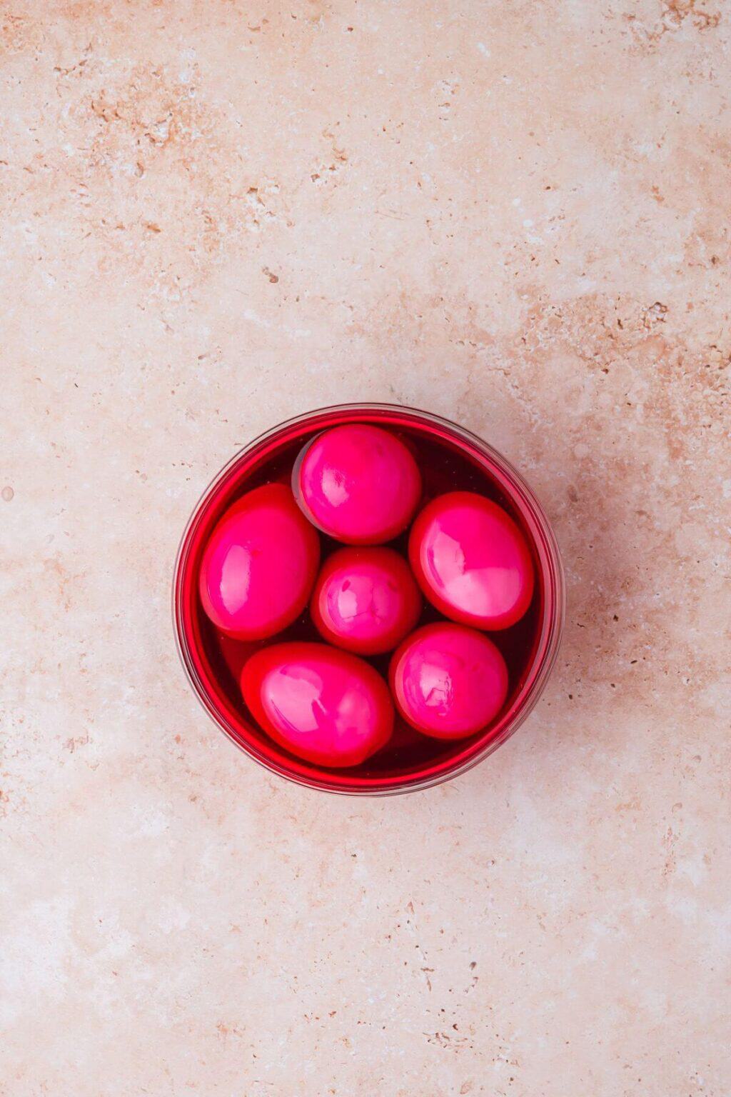 Pink Deviled Eggs | Little Bit Recipes