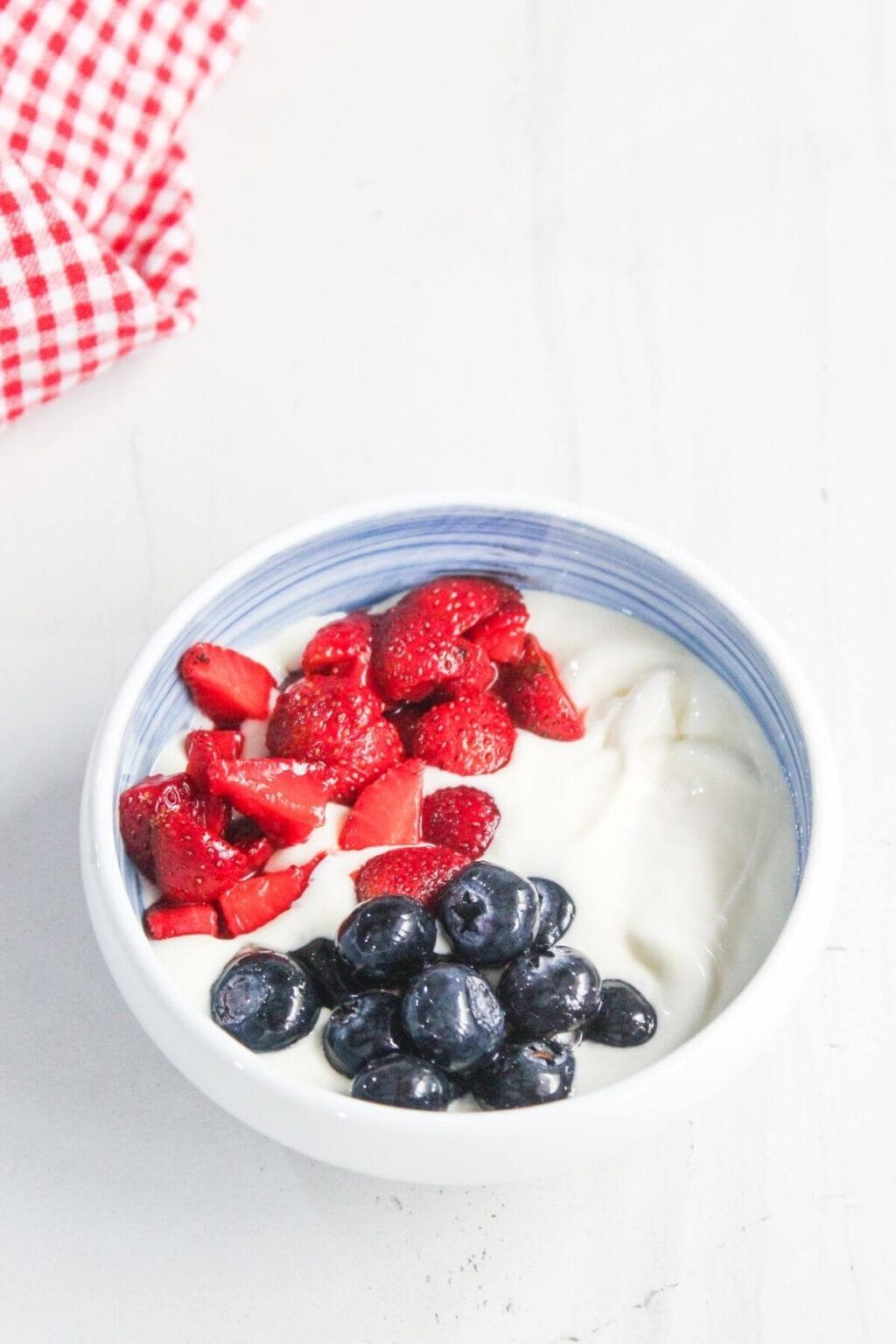 Macerated Berries with Whipped Cream | Little Bit Recipes