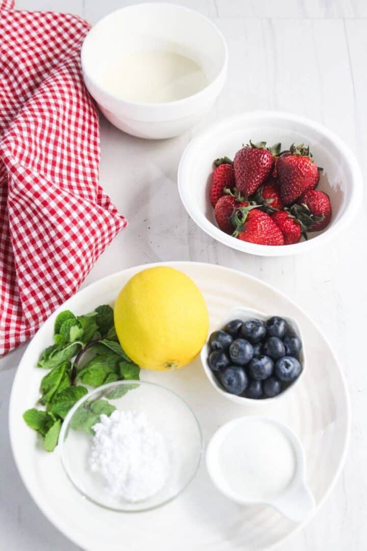Macerated Berries with Whipped Cream | Little Bit Recipes