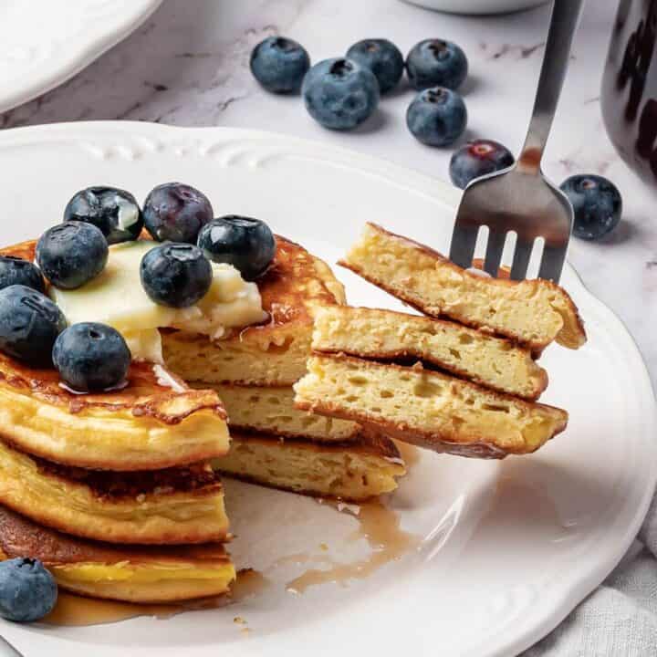 Coconut Flour Pancakes (Low-Carb, Gluten-Free, Dairy-Free) | Little Bit ...