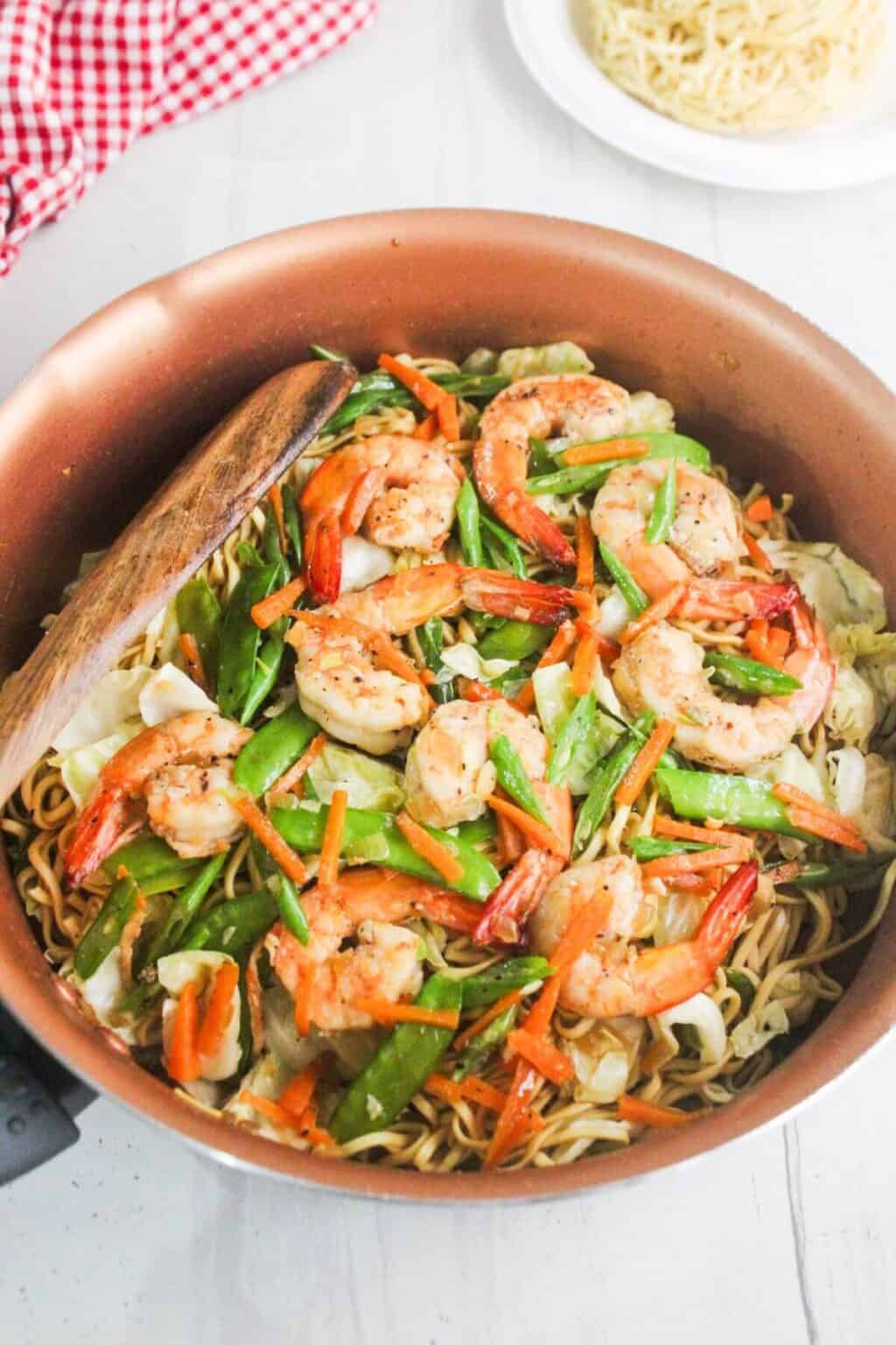 Shrimp Pancit Canton | Little Bit Recipes