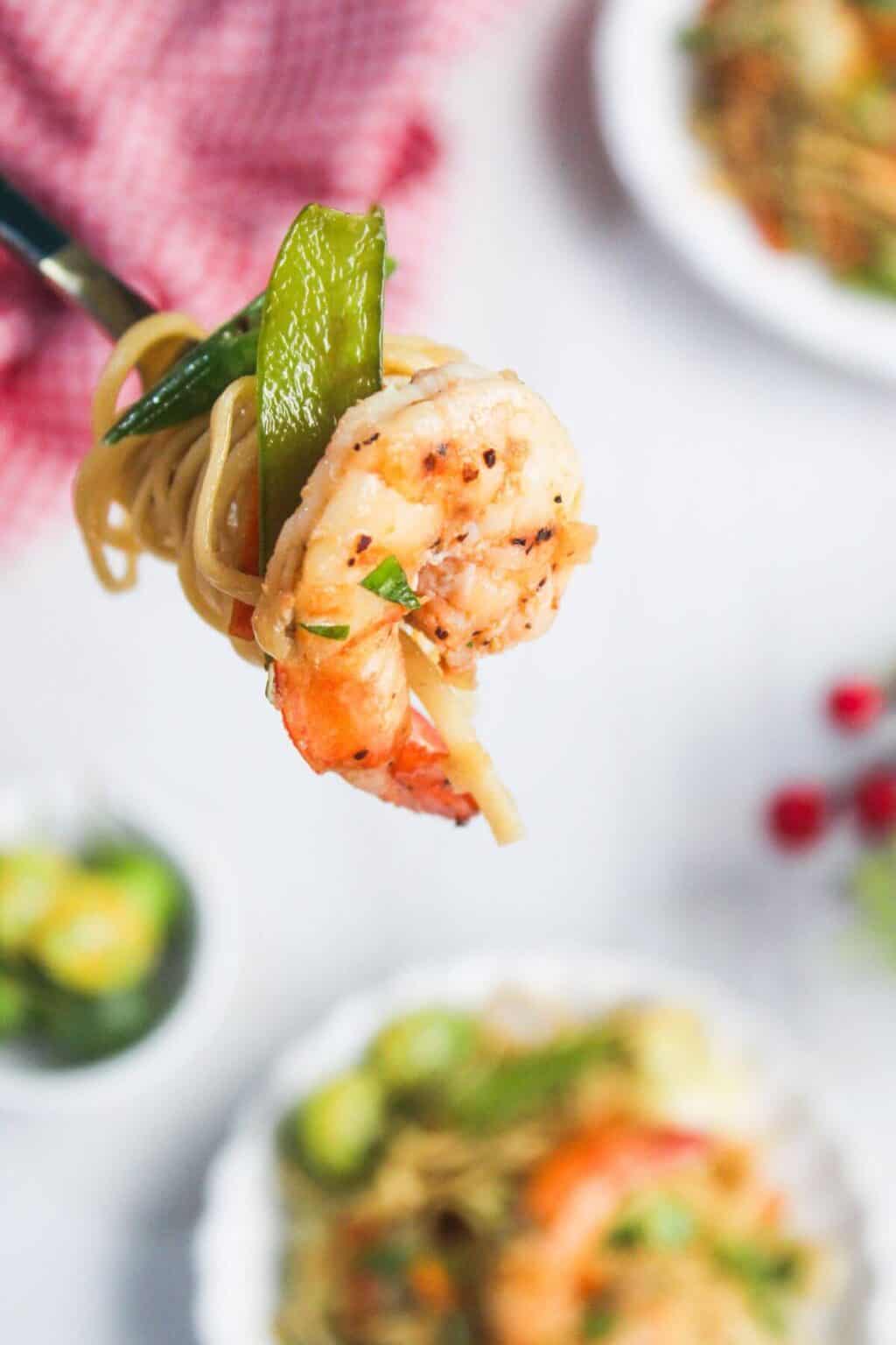 Shrimp Pancit Canton | Little Bit Recipes