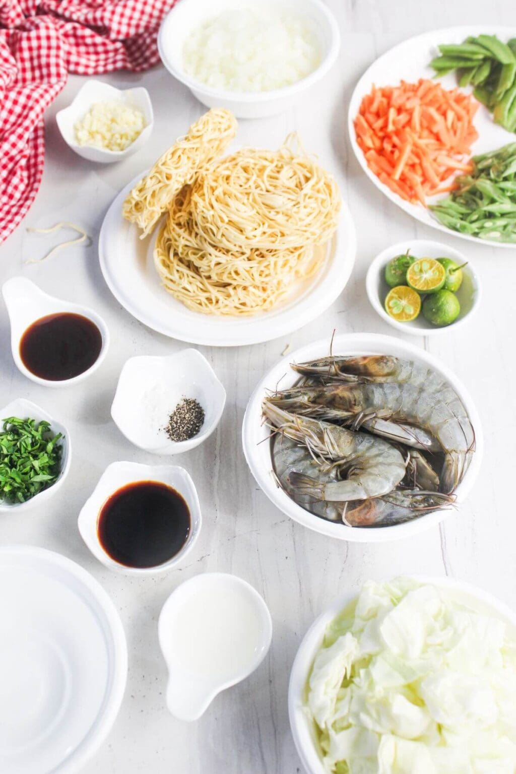Shrimp Pancit Canton | Little Bit Recipes