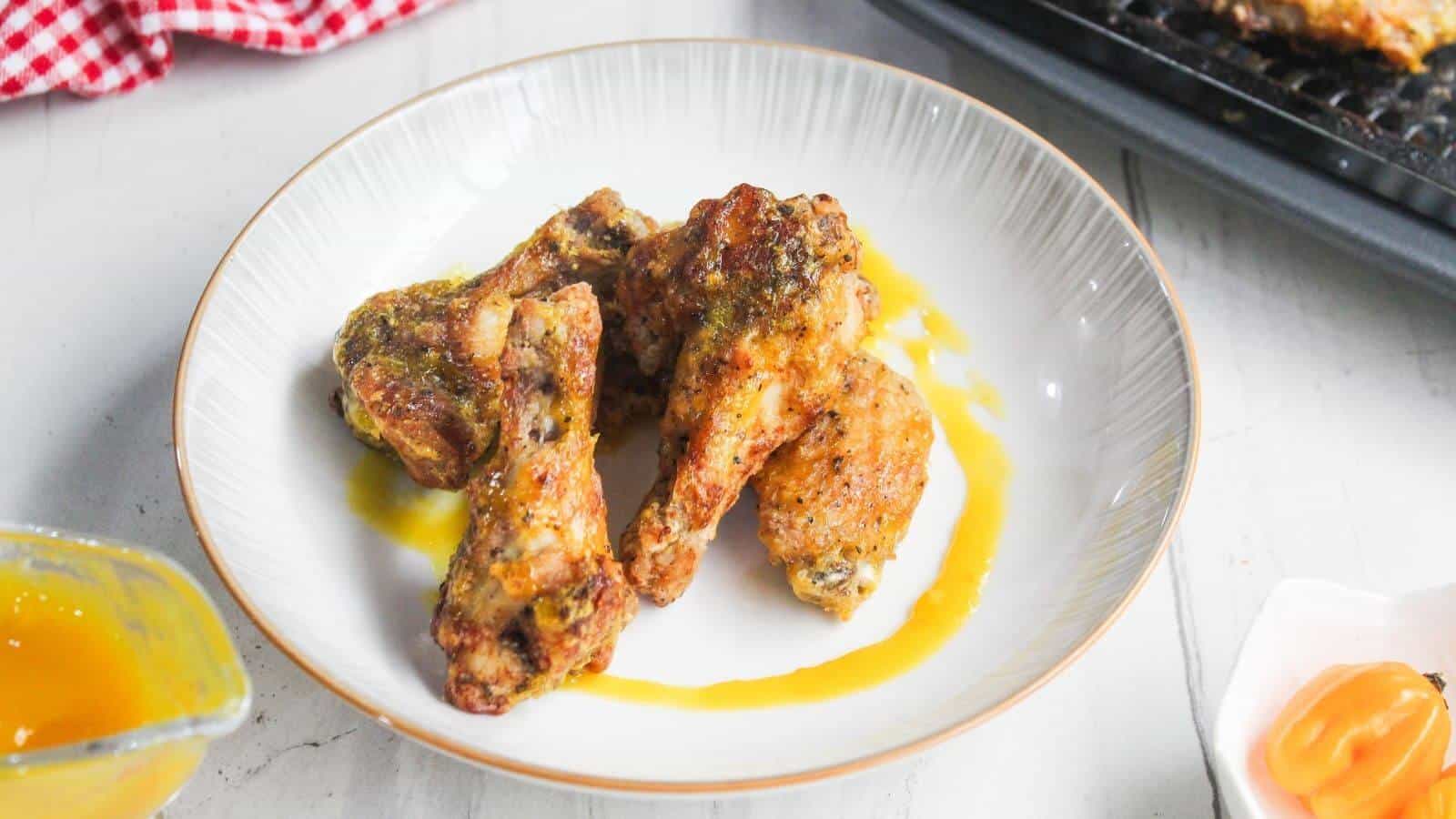 Mango Habanero Wings | Little Bit Recipes
