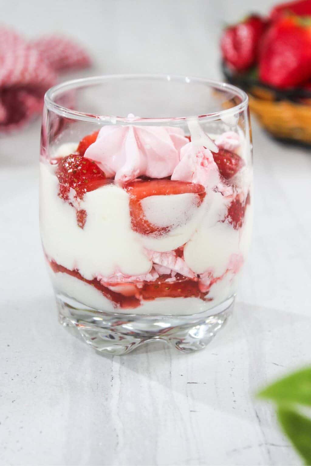 Easy Strawberry Eton Mess for One | Little Bit Recipes